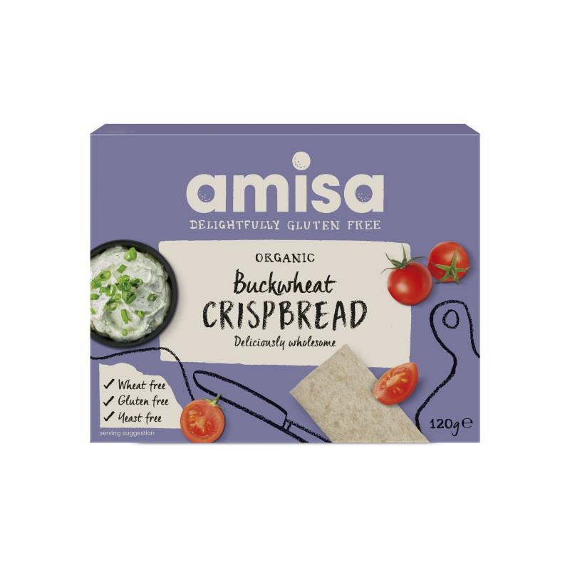 Amisa Organic Gluten Free Buckwheat Crispbread 120g Reviews | Grape ...