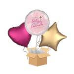 First Holy Communion Pink Balloon Bouquet - Delivered Inflated Reviews ...